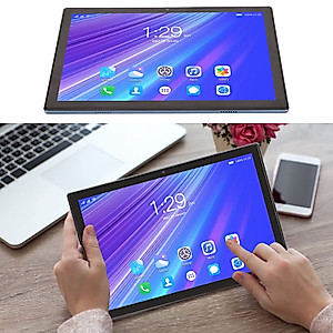 PC Gaming Tablet, 10 Inch Tablet, Octa Core Processor Dual Cameras 6GB 128GB 2.4G 5G for 11 IPS HD Touchscreen Blue Tablet Work, Study, Writing, Painting