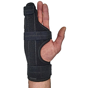 Metacarpal Finger Splint Hand Brace – Pinky Finger Splint For Boxer Fractures, Broken Ring, Little Finger Cast, Trigger Finger Immobilizer Straightener, Ulnar Gutter Splint Support Right - Small/Med
