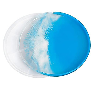 Rolling Tray Mold for Resin, Gartful Large Round Serving Tray Mold with Edges, Plate Silicone Epoxy Casting Mold for Agate Tray, Serving Board, DIY Jewelry Holder, Fruit Snack Tray, Home Decoration
