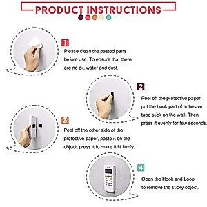 BRAVESHINE Industrial Strength Self Adhesive Hook and Loop Roll - 0.8 Inch 16.5FT Double Sided Sticky Hook Loop Strips Fabric Fasteners Tape for Sewing, Pedal Board, Mounting or Hanging Items - Black