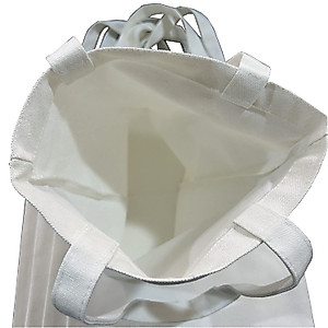 Plain Canvas Tote Bags,Mini Canvas Tote Bag,Small Cloth Tote Bags with Handles,Great for Gift,Promotion and Decor, 2pack White