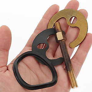 DOITOOL Faucet Fixing Bracket 1 Set Faucet Mounting Nut and Washer Faucet Lock Nut Faucet Mounting Kit Stainless Steel Kitchen Faucet Fastener Accessories for Kitchen Tap Sink Replacement Repair