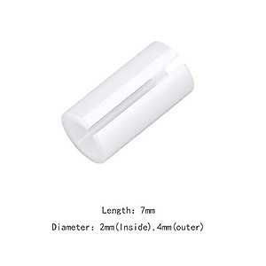 KELUSHI 6 Pcs Fiber Optical Tool Accessory Fiber Sleeve Core Spare Ceramic Inserts and Mental Heads for Visual Fault Locator Fiber Cable Tester