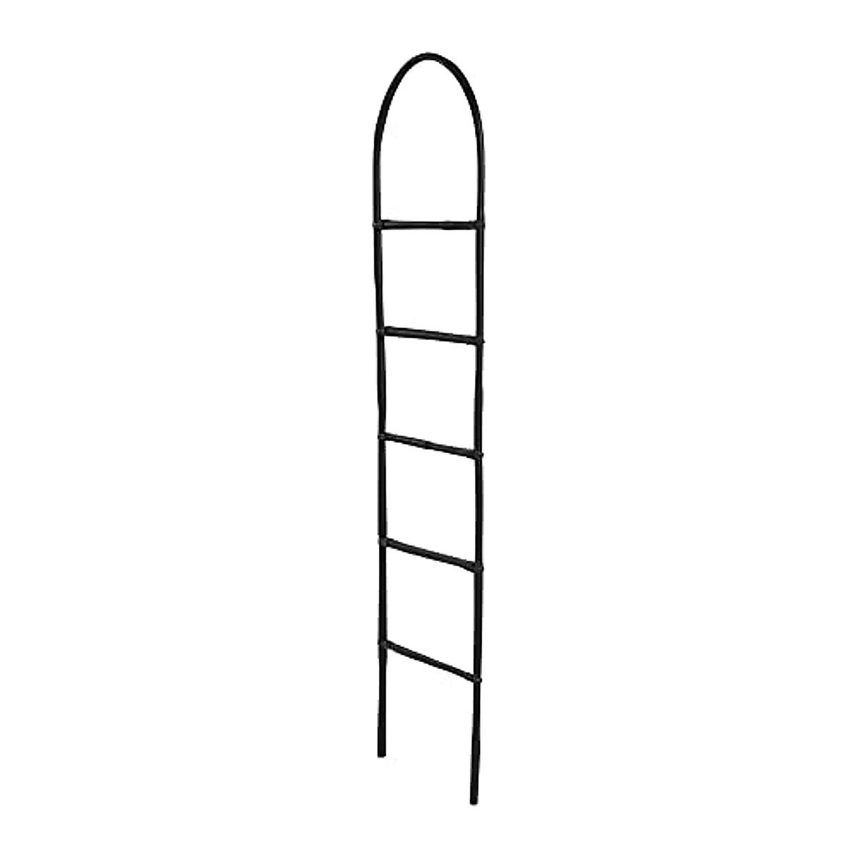 Creative Co-Op Decorative Bamboo Modern Towel Storage, Matte Black Finish Blanket Ladder