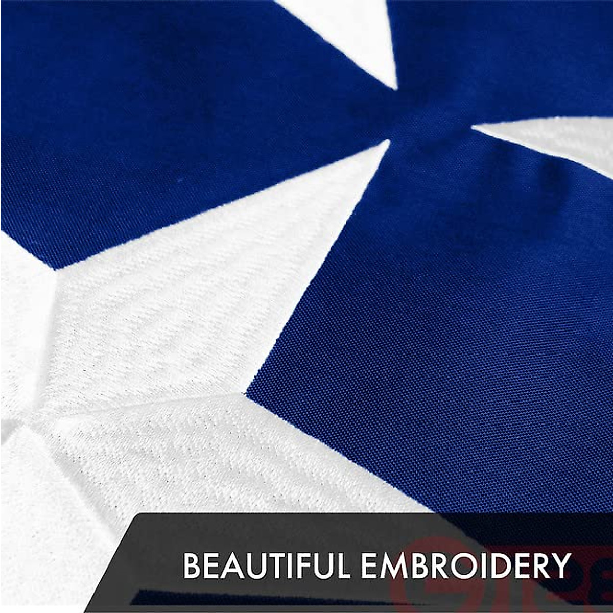 G128 Tennessee State Flag | 3x5 Ft | ToughWeave Series Embroidered 300D Polyester | Embroidered Design, Indoor/Outdoor, Brass Grommets