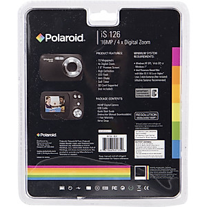 Polaroid iS126 16.1MP Digital Camera (Black)