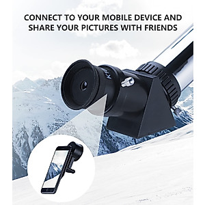 Vanstarry Telescope, 70mm Aperture 400mm AZ Mount Astronomical Refractor Telescopes for Kids Astronomy Beginners, Adjustable Portable Travel Telescopes with Backpack