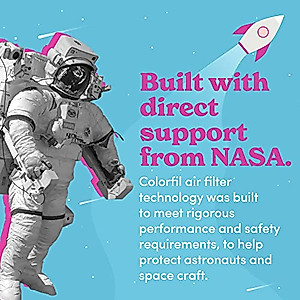 18x18x1 Air Filter by Colorfil | Color Changing Filters Designed for Cat and Dog Odor | MERV 8 Filter | Air FIlter 18x18x1 | Air Conditioner Filter | HVAC Filter for Pet Hair | 18x18 Air Filter 2 pack