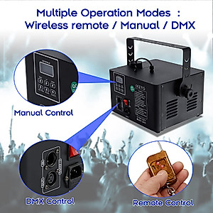 TCFUNDY 1500W Fog Machine with 16 LED Lights, Haze Machine 10000CFM with Timer Continuous Spray, Halloween Smoke Machine Stage Effect DMX Hazer, w/Remote Control, for Party Wedding Disco Performance