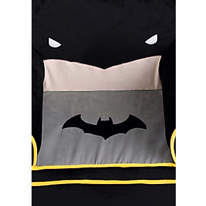 Fun Costumes Batman Face Chair Lounger Seat, DC Comics Iconic Black Comfy Soft Plush Seat Standard