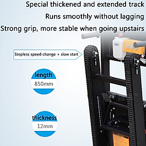 XQZMZSCP Portable Motorized Stair Climbing Hand Trucks Cart, Stair Climbing Cart, Heavy Duty Stair Climber Furniture,All Terrain (24V36AH)