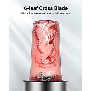 GDOR 1200W Touchscreen Blender for Shakes and Smoothies, Personal Blender with 4 Auto Programs, (2) 25oz TO-Go Cups & Spout Lids, Smoothie Blender for Ice Crush, Frozen Drinks, Black