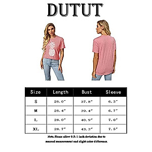 Pineapple Shirt for Women Funny Beach T Shirts Summer Hawaiian Graphic Short Sleeve Casual Fruit Lover Vacation Tops Blouse