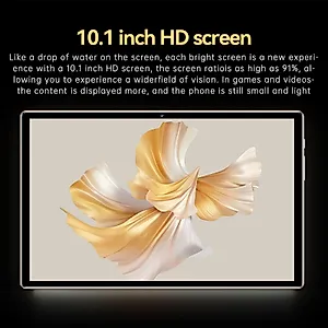 HEEPDD GPS Tablet, 10.1 Inch 5G Orange WiFi Digital Tablet for Reading and Entertainment (US Plug)