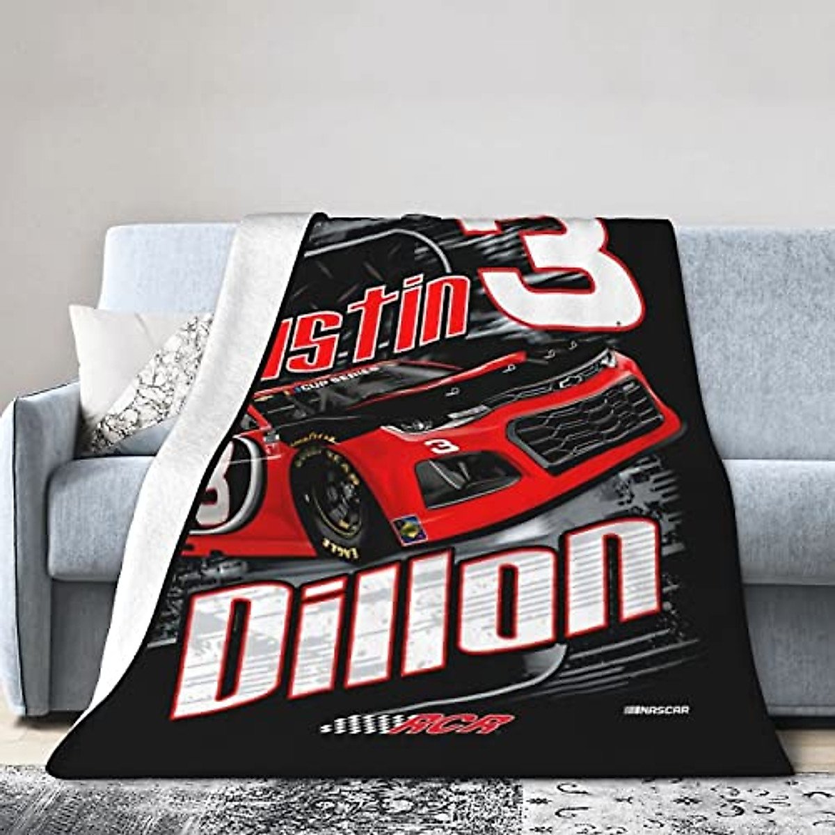 Austin Dillon 3 All Season Fleece Blanket Throw Ultra Soft Flannel Blanket Digital Printed Premium Fluffy Microfiber Fleece