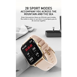 Smart Watches 1.70in Full Touchscreen IP67 Waterproof Womens Smartwatch Answer Calls Activity Tracker for Women Fitness Tracker for Android iOS