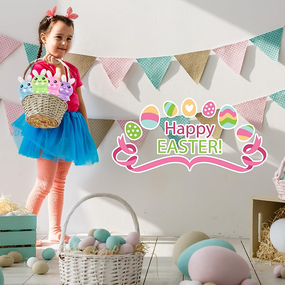 Easter Basket Stuffers,Easter Basket Essentials,4pcs Squishy Easter Bunny Stress Balls for Adults,Kids,Easter Toys Stress Relief Fidget Balls,Easter Party Favors for Kids,Easter Basket Ideas Gifts