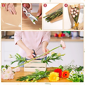 JOYIT Flower Bags for Bouquets, 50PCS Flower Wrapping Papers 9.8in x 18in, Kraft Flower Wrapping Bags, Floral Wrapping Paper Flower Sleeves for Floral bouquets Packaging