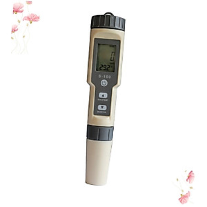 MUSISALY Pen Hydrometer Temperature Tester Water Quality Tester Salt Water Gravimeter Salt Meter Water Salimeter Light Grey