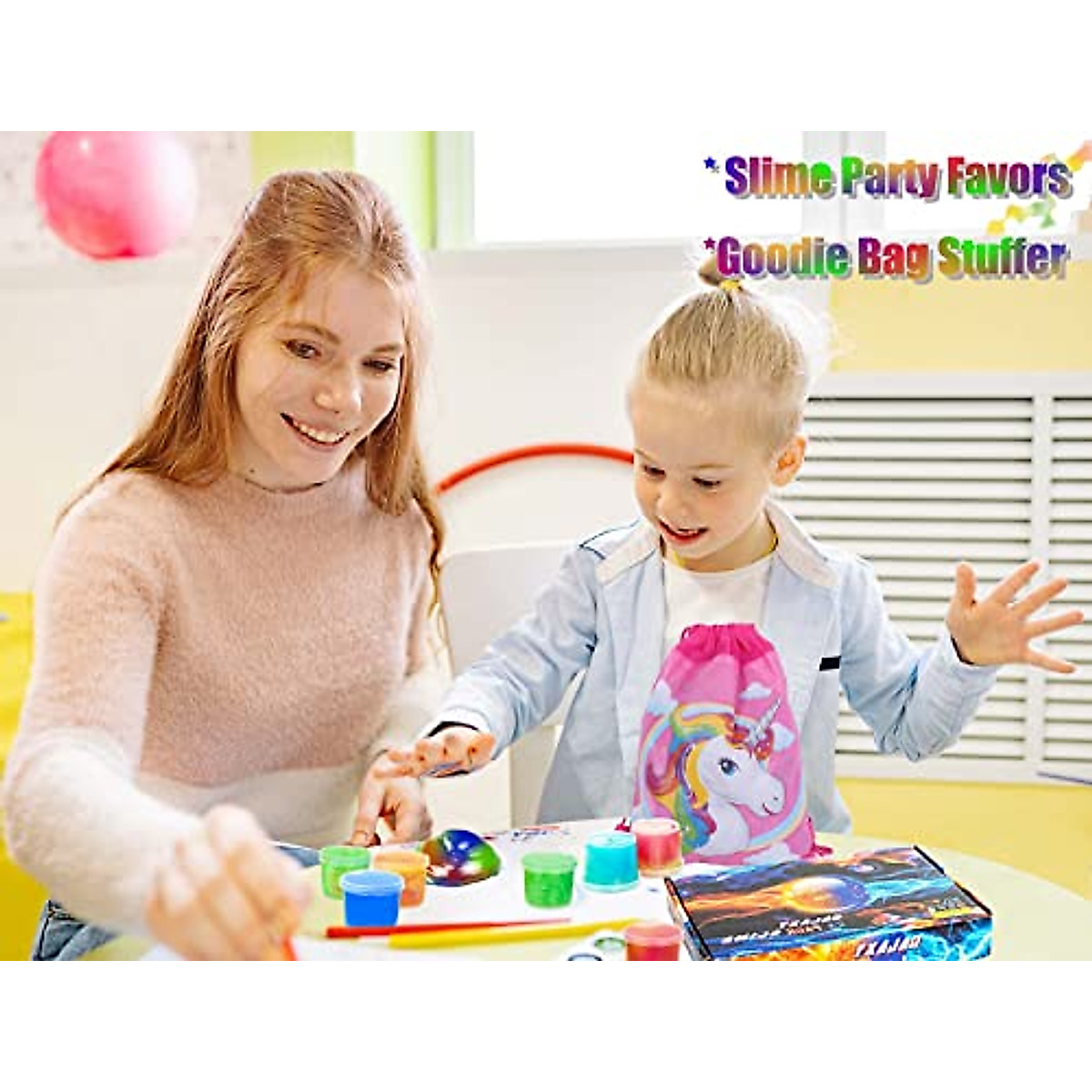 24 Pack Mini Slime, Galaxy Slime Party Favors, Stretchy Slime Kit for Classroom Prizes, Christmas Stocking Stuffers, Goodie Bag Stuffers for Kids Boys Girls 5-12.