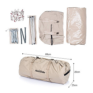 Naturehike Cotton Retro Tent Outdoor Glamping Camping Cabin Tent (Extend 5.6)