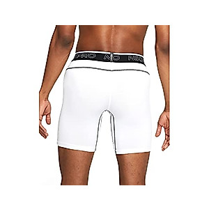 Nike Pro Dri-FIT Men's Shorts (as1, Alpha, l, Regular, Regular, White/Black, Large)