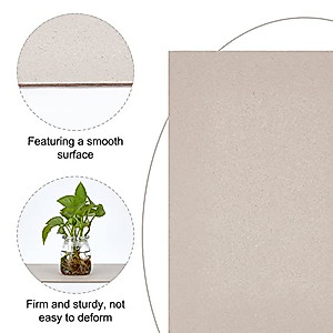 PH PandaHall 11.7 x 8.2” Book Board, 6pcs 79PT Rectangle Binders Board for Book Binding Book Cover Heavy Weight Brown Kraft Cardboard Paper Board for Scrapbooking Picture Frame Backing Invitations