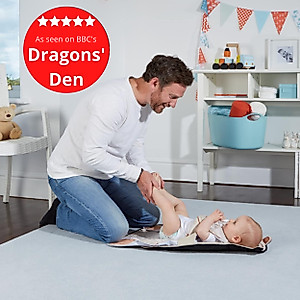 Anti roll Changing mat Baby - The Wriggler Portable Travel pad with Straps