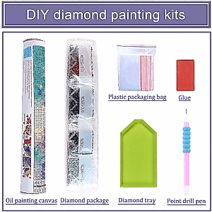 BOSWELL 5D Diamond Painting Kits for Adults - Set of 12 DIY Diamond Art Kits - Stunning Gem Paintings for Home Wall Decor & Gifts - Easy to Use & Relaxing Craft Activity
