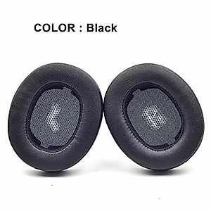 Replacement E55 Earpads Ear Pads Foam Ear Cushion Pillow Parts Cover Compatible with JBL E55BT E 55 bt Bluetooth Wireless Headsets (Black)