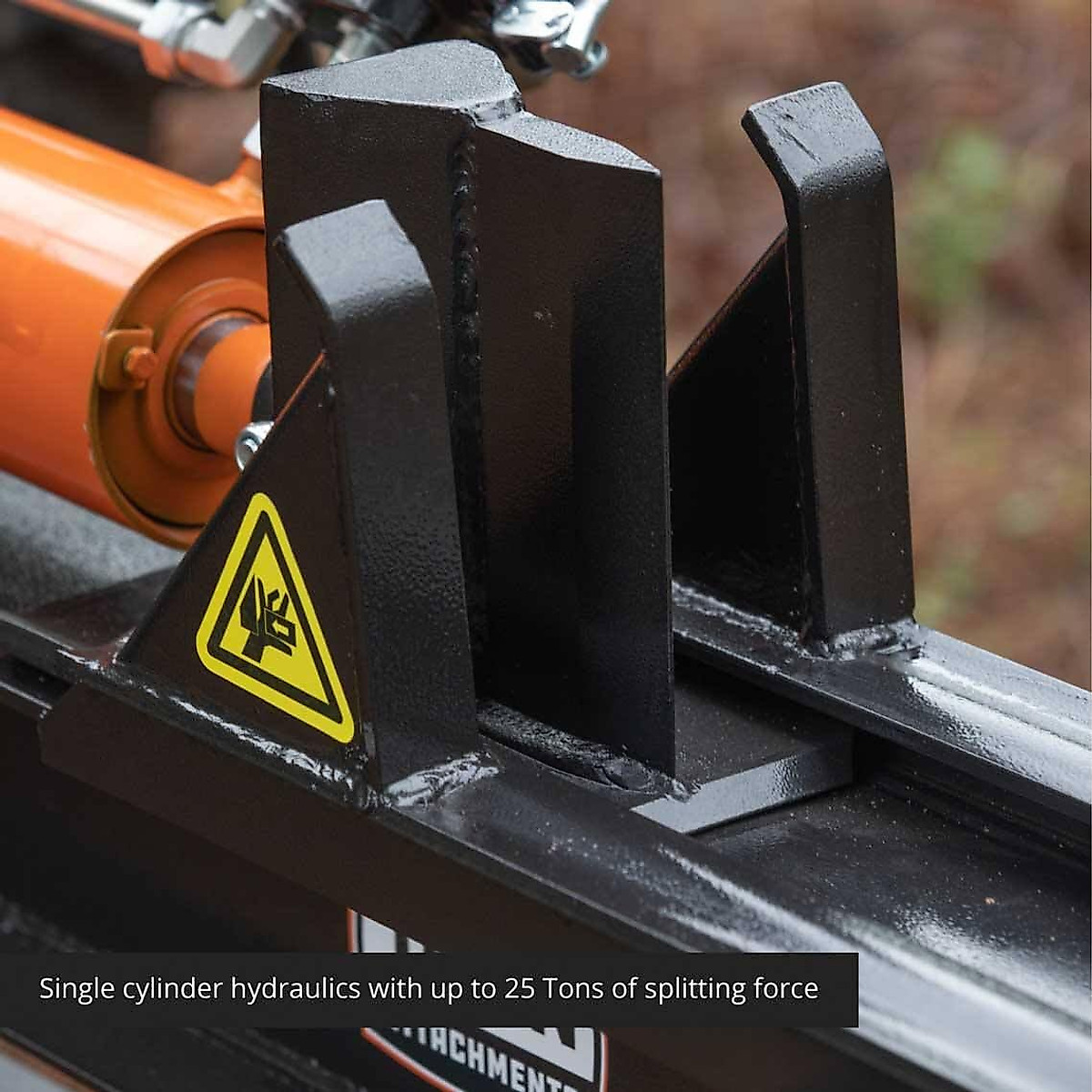 Titan Attachments 3 Point Industrial 25 Ton Hydraulic Horizontal/Vertical Log Splitter, Category 1 Tractor