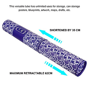 SEWACC Pull-out Poster Tube Drawing Tube Blueprint Case Poster Tubes for Storage Paper Tube Blueprint Storage Fishing Rod Case Document Holder Craft Specialty Paper Cylinder Support