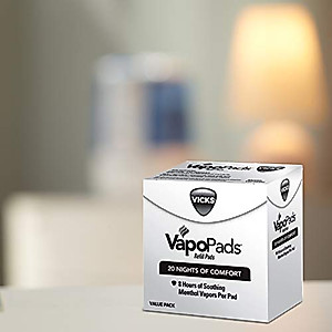 Vicks VapoPads, 20 Count – Soothing Menthol Vapor Pads for Vicks Humidifiers, Vaporizers, Waterless Vaporizers, and Plug-Ins, VSP-19