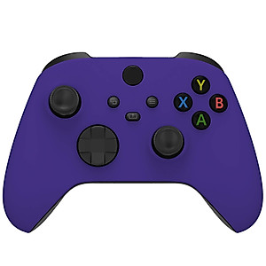 eXtremeRate Purple Replacement Side Rails + Back Shell + Faceplate for Xbox Series X/S Controller