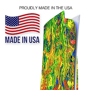 ITS A Skin Skins Compatible with Sony Playstation 5 Console Disc Edition - Protective Decal Overlay Stickers wrap Cover - Green Trippy Color Mix Psychedelic