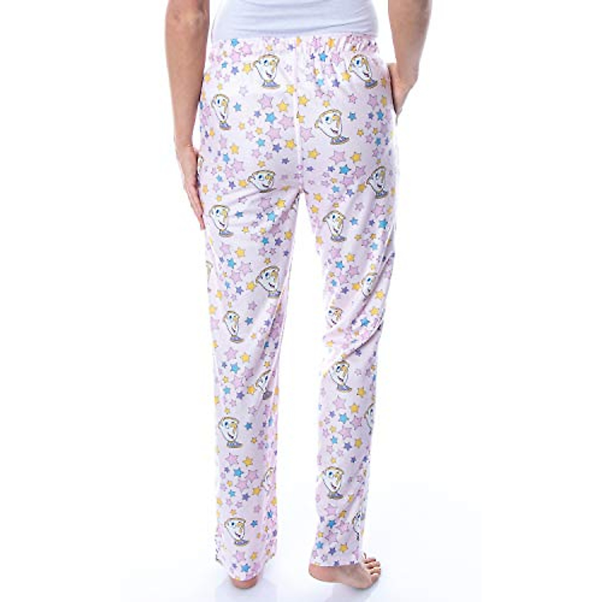 Disney Princess Women's Beauty And The Beast Chip Potts Smooth Touch Sleep Bottoms Lounge Pajama Pants (X-Small)