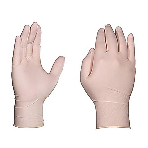 AMMEX White Latex Disposable Exam Gloves, 4 Mil, Powder-Free, Food-Safe, Lightly-Textured, Non-Sterile, Large, Case of 1000