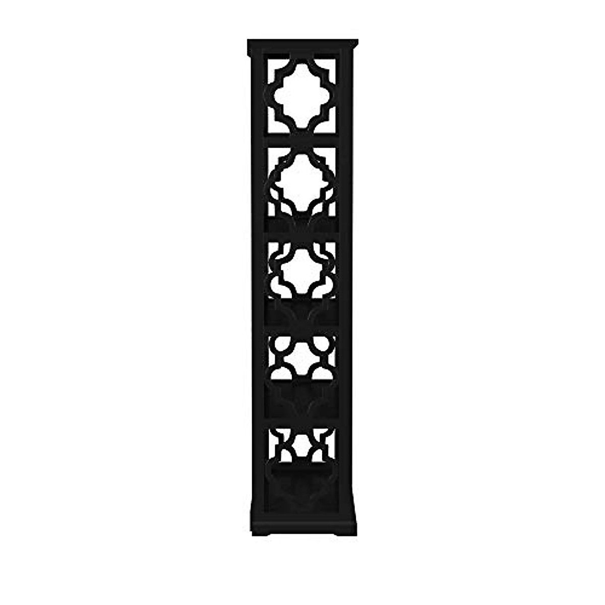 Powell Furniture Turner Bookcase, Black, 36.5" x 15.8" x 72"