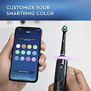 Oral-B GENIUS X Electric Toothbrush with 3 Oral-B Replacement Brush Heads and Toothbrush Case, Black