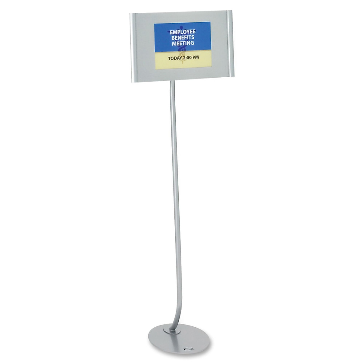 Quartet Designer Sign Stand, 11 x 17 Inches, Silver, Aluminum Frame (7922)
