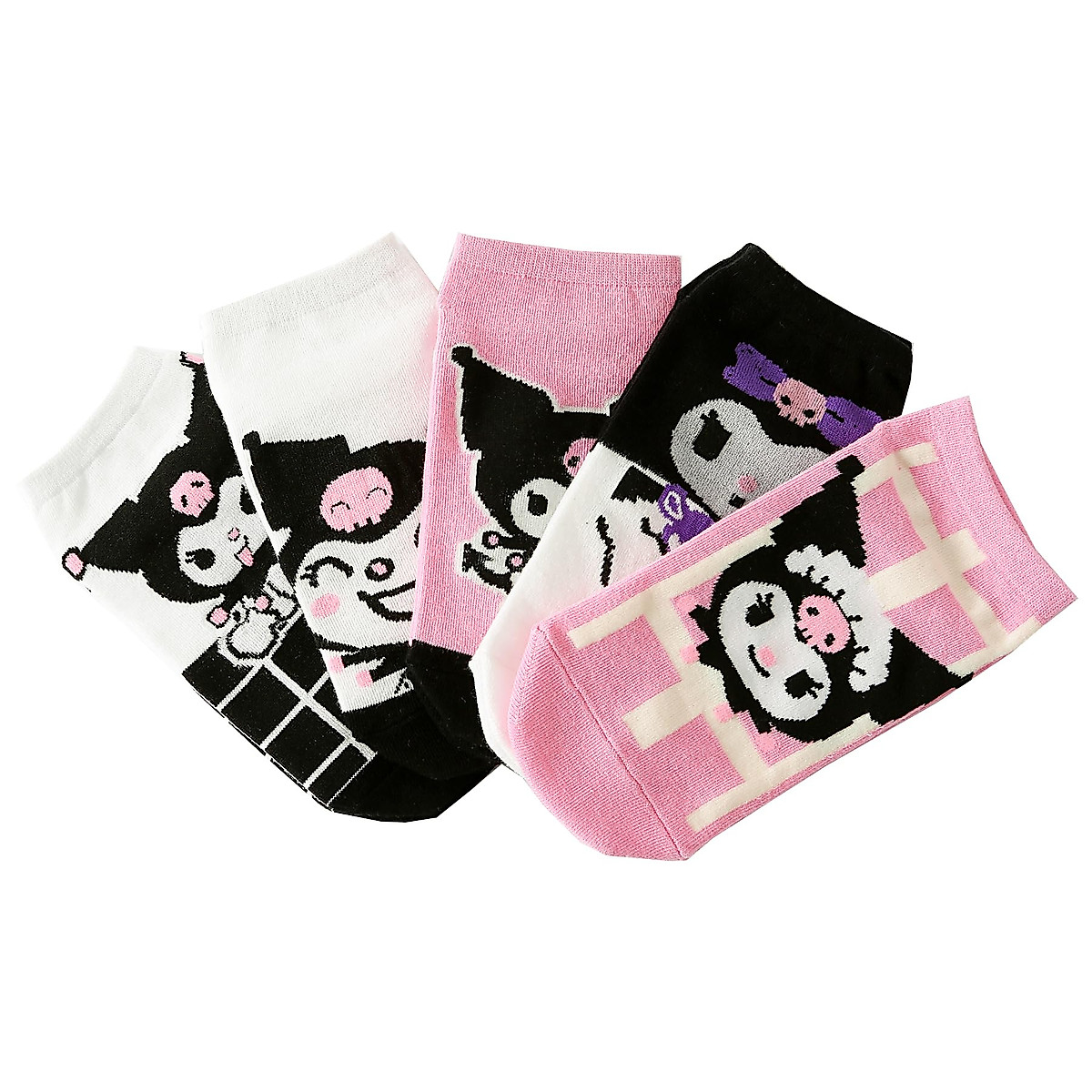 Anime Cosplay Socks Cartoon Cosplay 5pcs/Set Women Girls Socks Anime Merch (kuluomi Socks)¡­