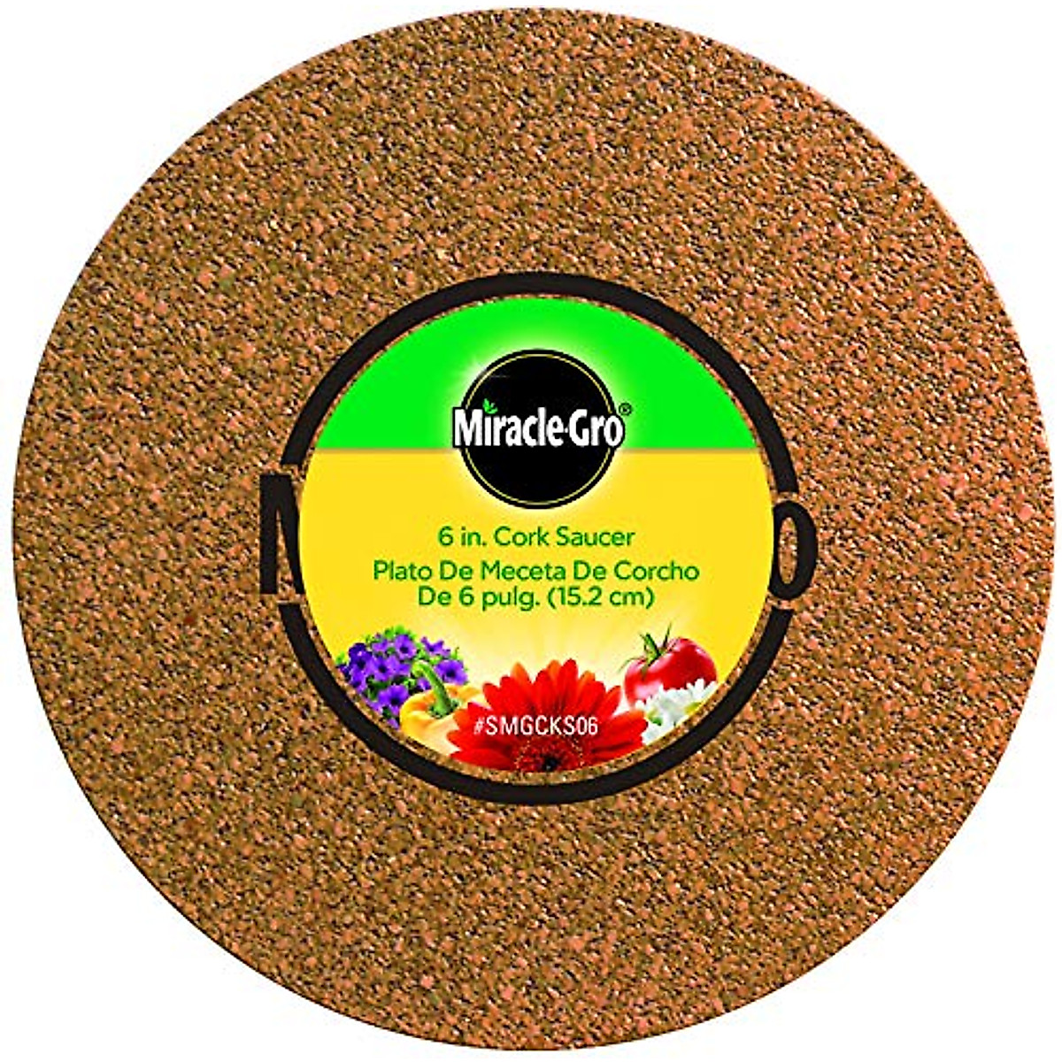 Miracle-Gro SMGCKS06 6" Cork Saucer, Natural