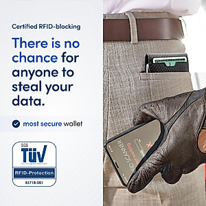 TRAVANDO Mens Slim Wallet with Money Clip AUSTIN RFID Blocking Bifold Credit Card Holder for Men with Gift Box