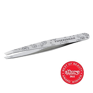 Tweezerman Studio Collection Stainless Steel Regency Finish Collection Slant High Definition Brows