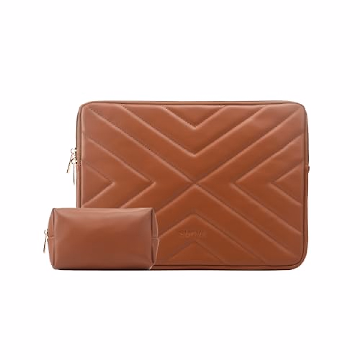 SUOVA Laptop Sleeve, Compatible with MacBook Air Series and MacBook Pro 13/14 Series,Soft Laptop Cover Specially Designed for 13-14 inch Notebook，Brown...