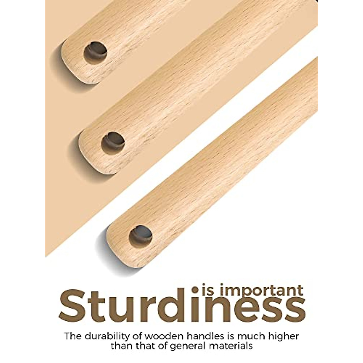 Ueemph Hoof Picks for Horses,Wooden Handle Hoof Pick with Brush，Sturdy and Durable，Excellent Texture， (1 Pieces)