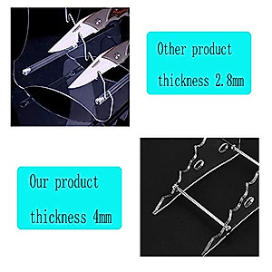 Knife Display Stand Arcylic (6.7×7.7 in) 2 Pcs