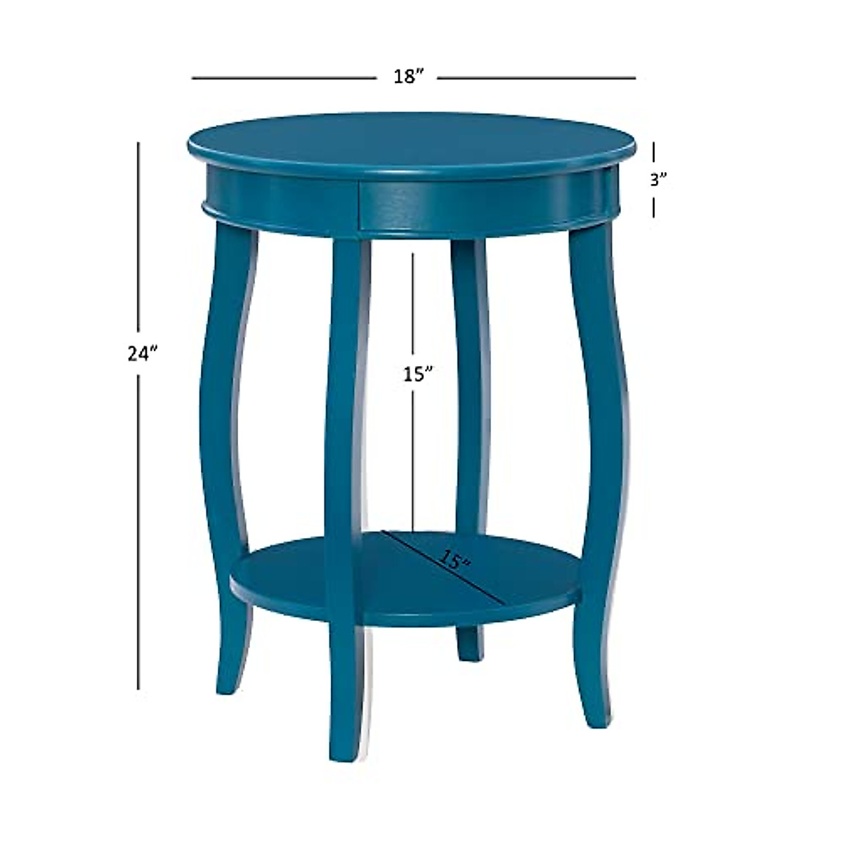 Powell Furniture Powell Teal Round Shelf Table