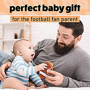 Plush Baby Football Rattle | Learning Content | Great Gift for Baby and Toddler Girls or Boys | 0-36 Months