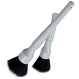 Kingsea Detailing Brush Set Ultra Soft Car Detail Brushes Scratch-Free for Elegant Surfaces, Interior Panels, Emblems, Air Vent, Wheel Nut, Badges, Dashboard (Gray)